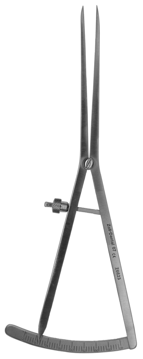 Castroviejo Caliper Long Curved (Z-6623) – Zoll-Dental