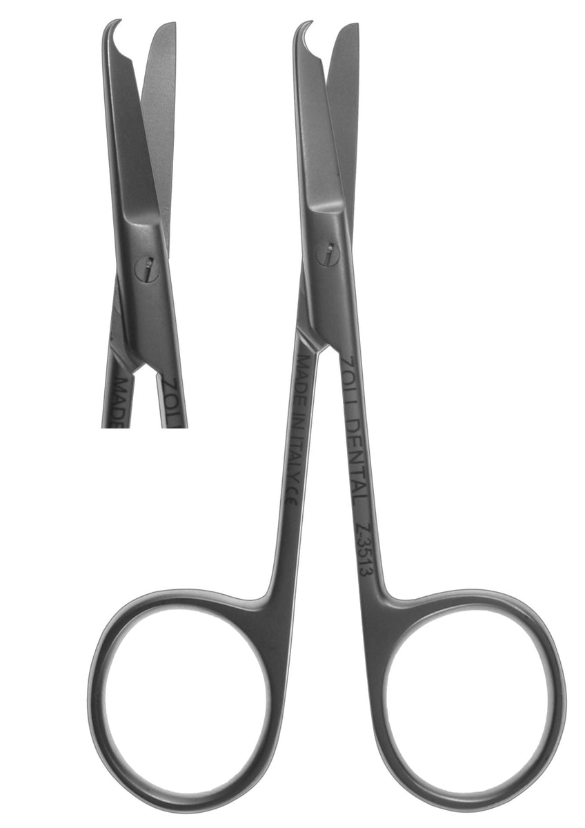 Suture Scissors, Spencer (Notched) 9cm (Z-3513) – Zoll Dental